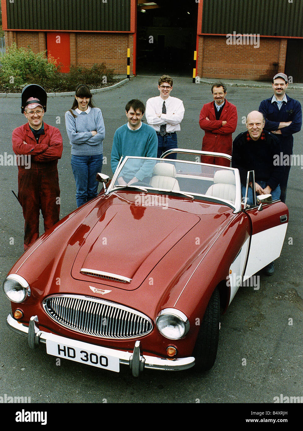 Haldane Developments HD Sports car and work force 1994 Stock Photo - Alamy