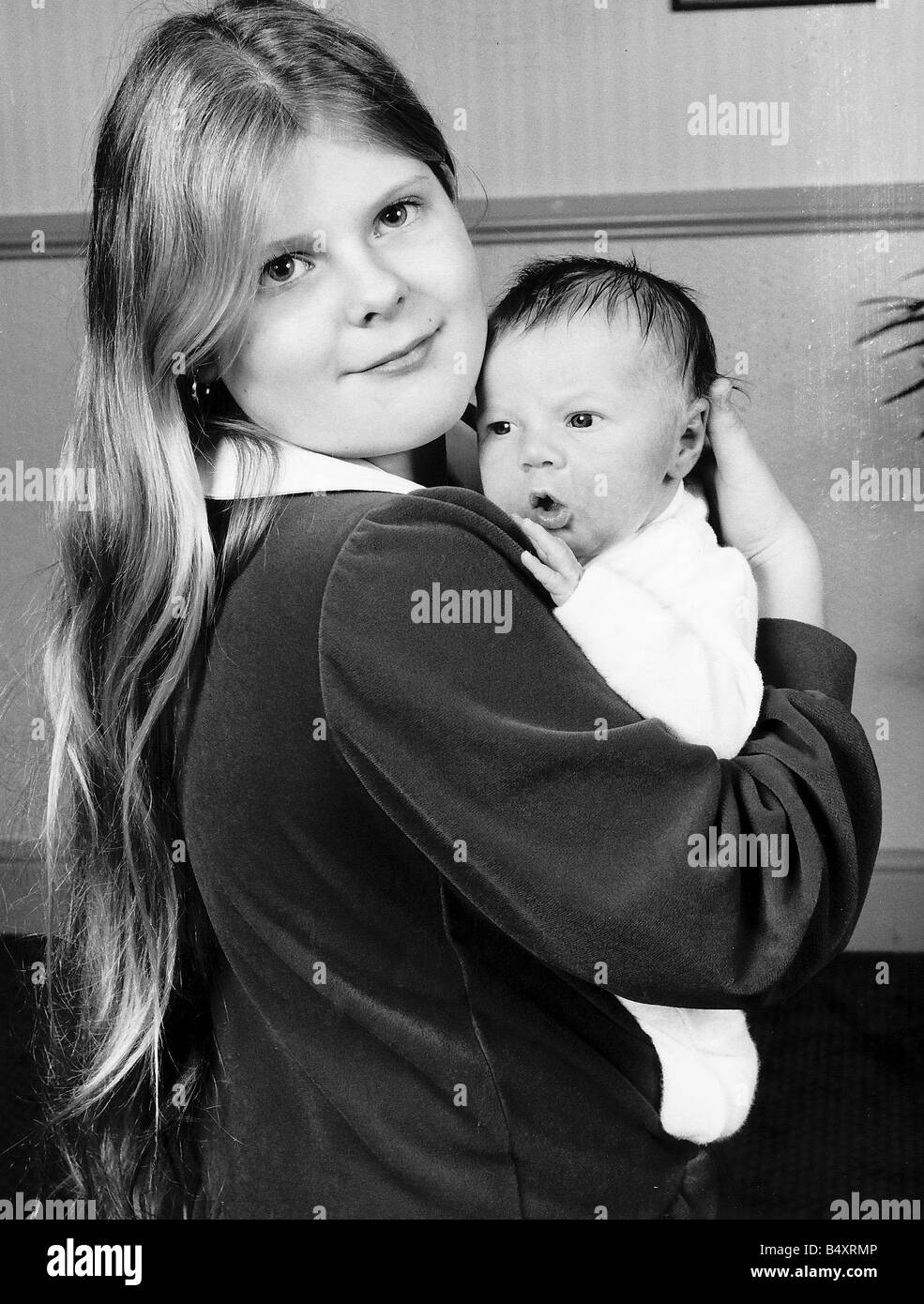 Louise Brown the Worlds first test tube baby holding Matthew Shepherd ...