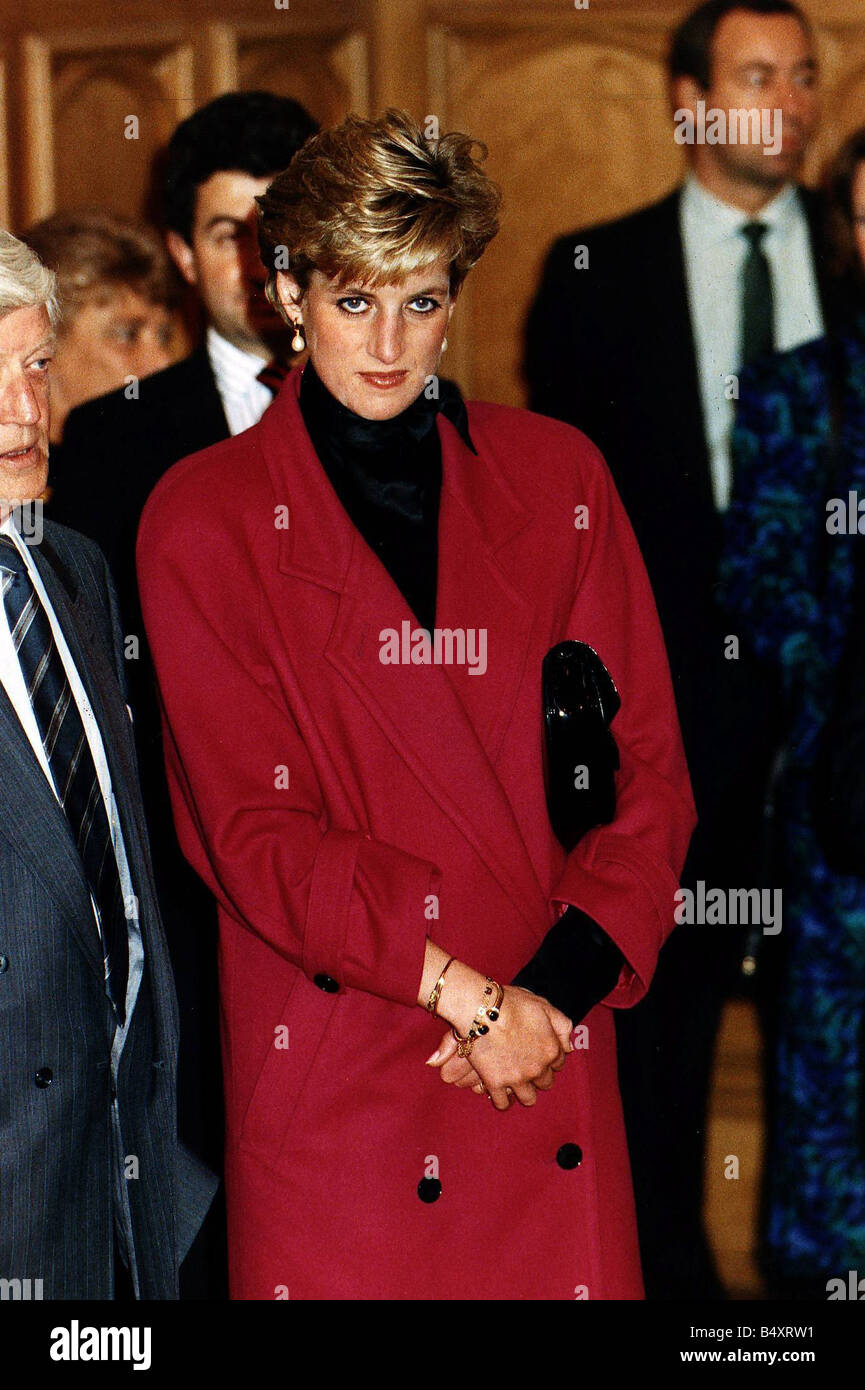 Princess Diana Princess of Wales red coat Donaldsons School for the ...