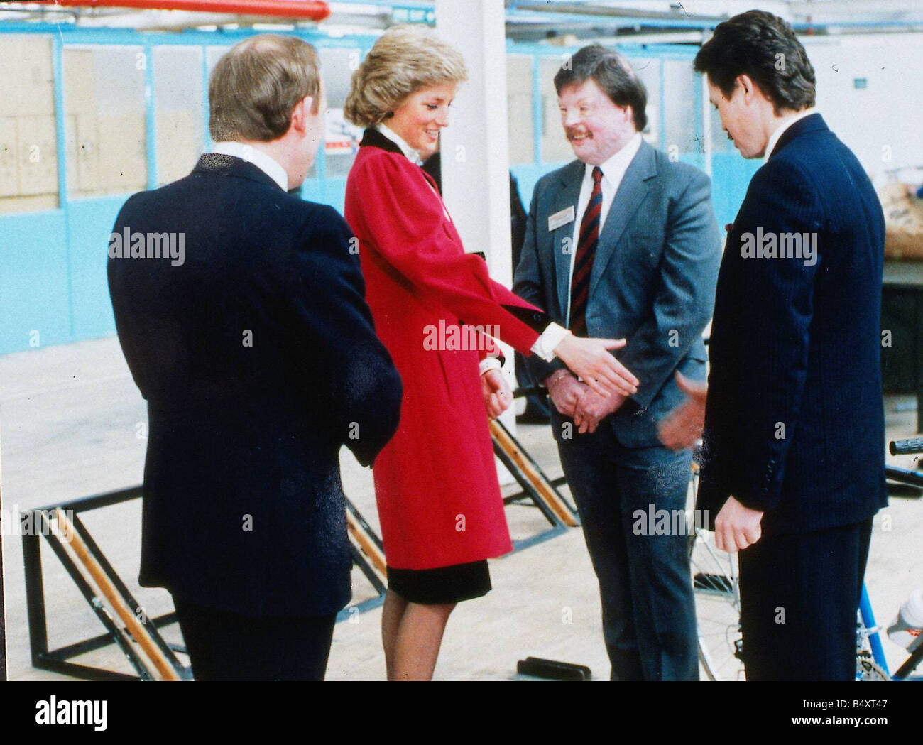 Simon Weston meets Princess Diana April 1989 Stock Photo - Alamy