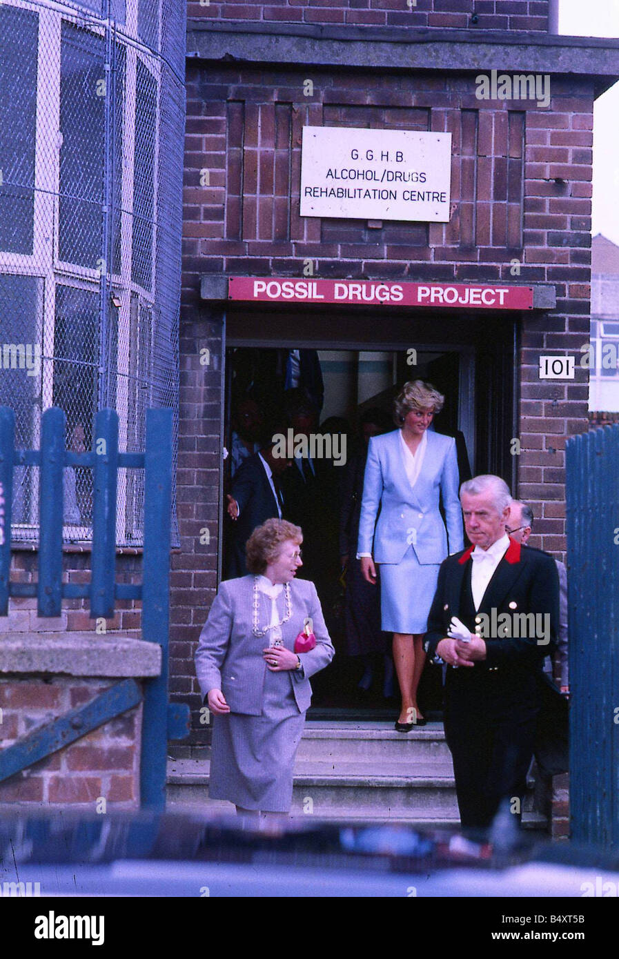 Princess Diana Princess of Wales September 1988 in Glasgow leaving the ...