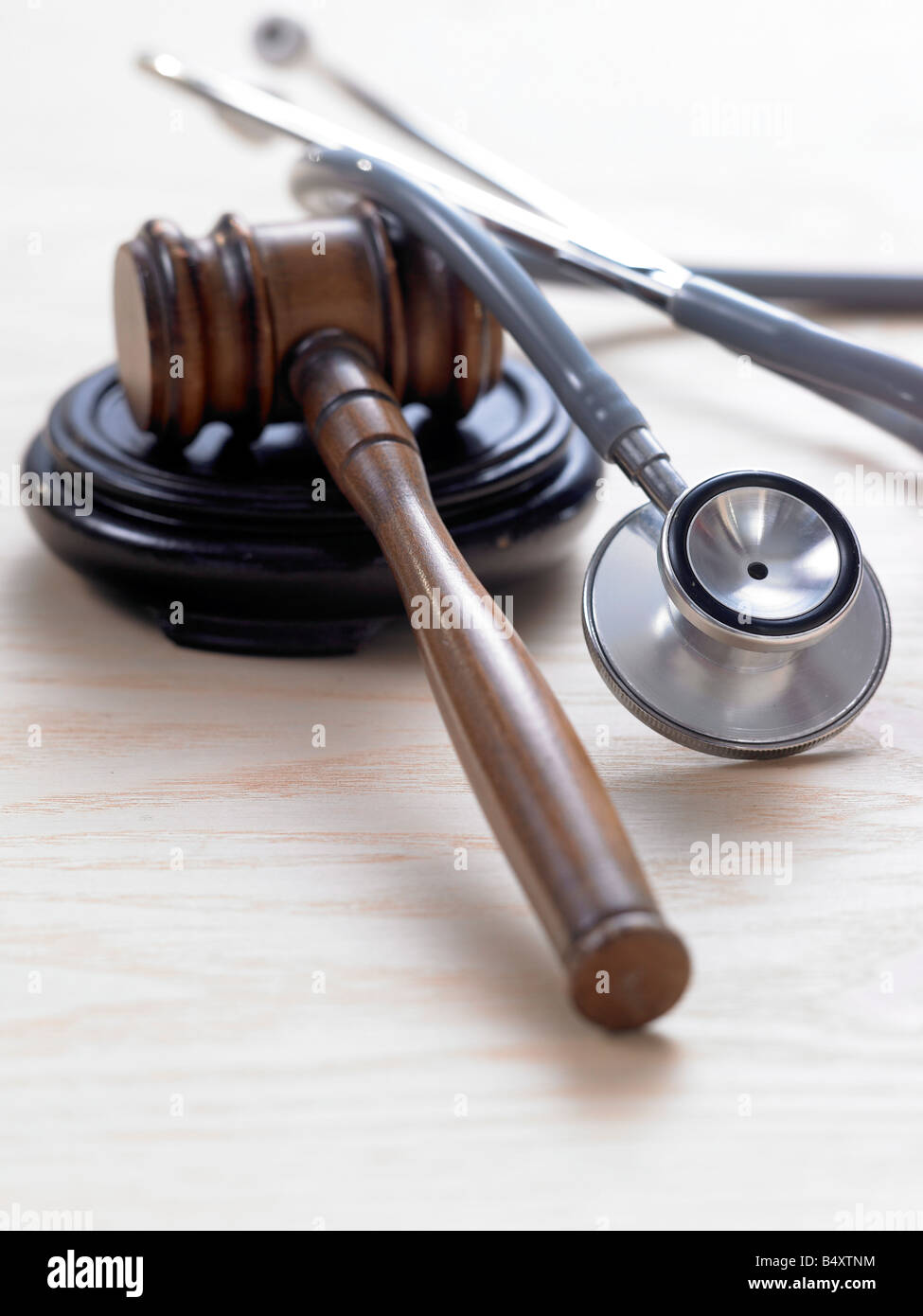 stethoscope and gavel Stock Photo - Alamy