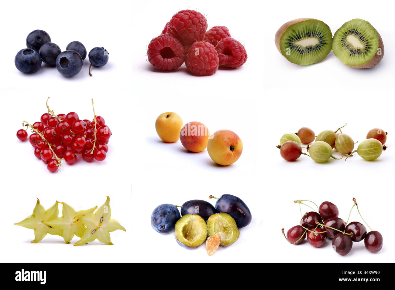 Different fruits apricot cherry hi-res stock photography and images - Alamy