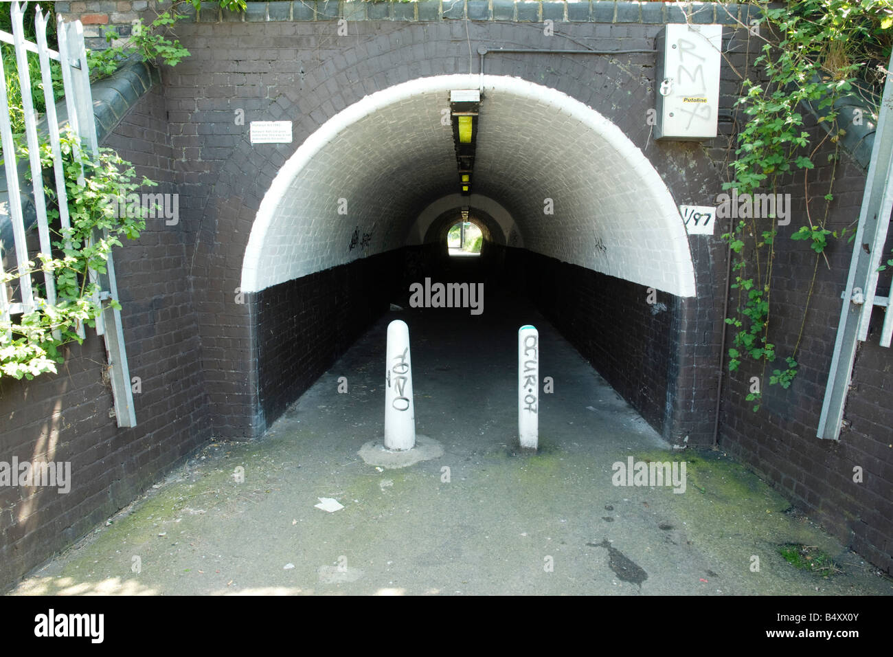 Tunnel under railway line Stock Photo - Alamy
