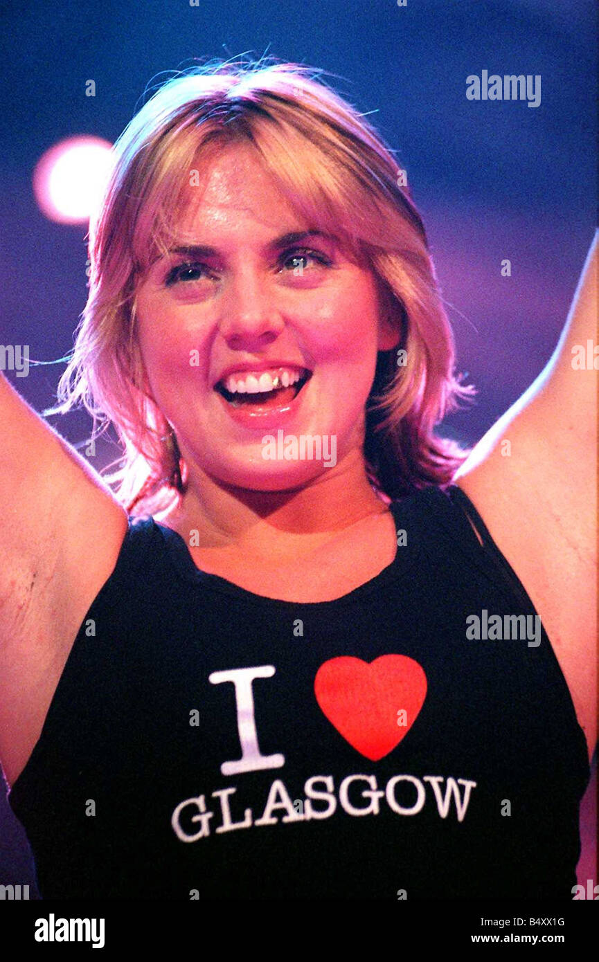 Mel C September 2000 on stage at the Royal Concert Hall Glasgow Stock ...