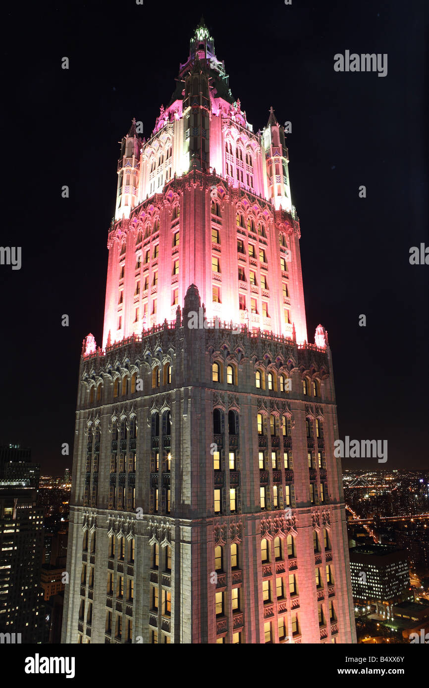 The woolworth building skyline hi-res stock photography and images - Alamy