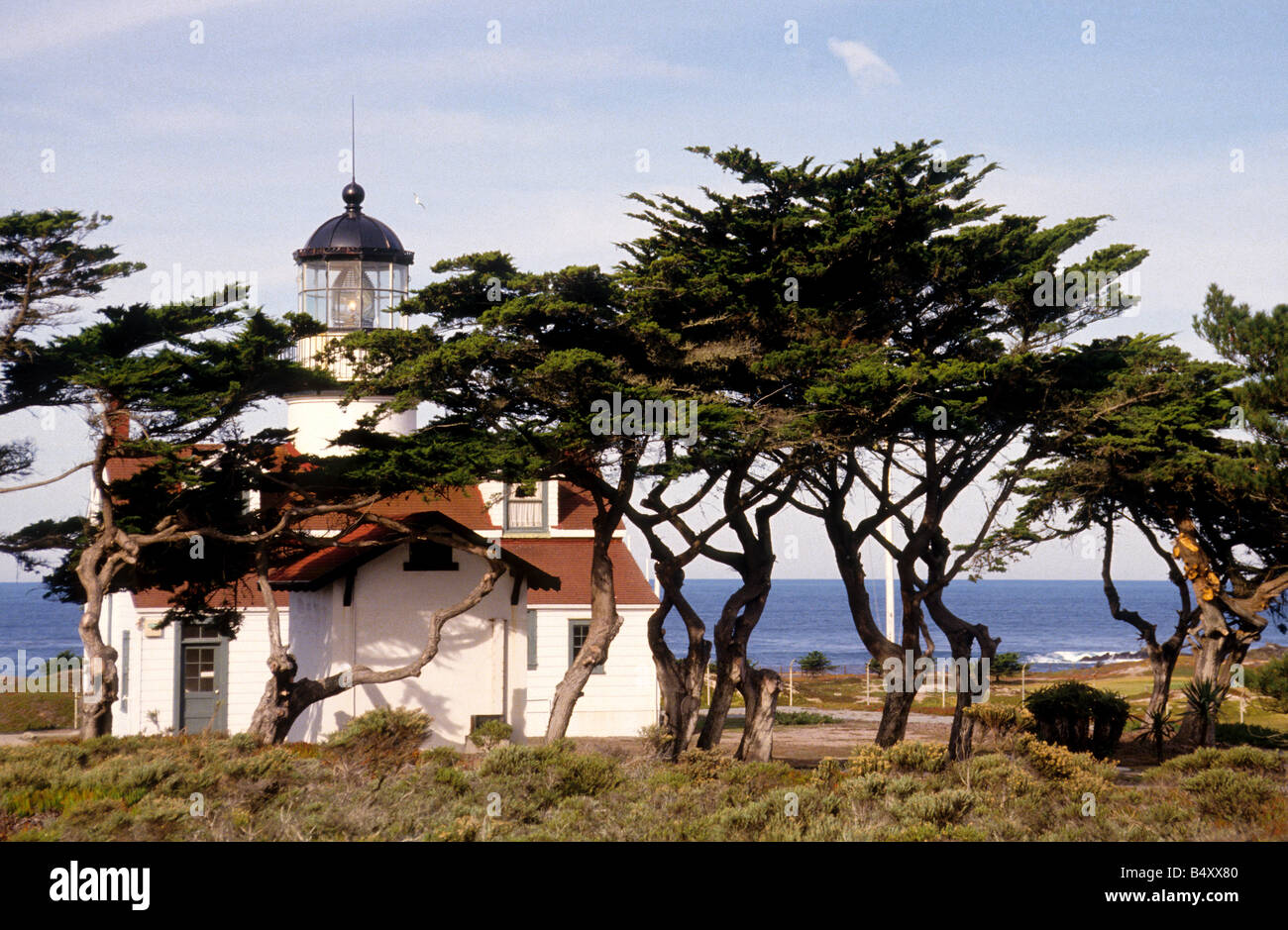 Point Pinos Lighthouse, Pacific Grove, California Stock Photo - Alamy