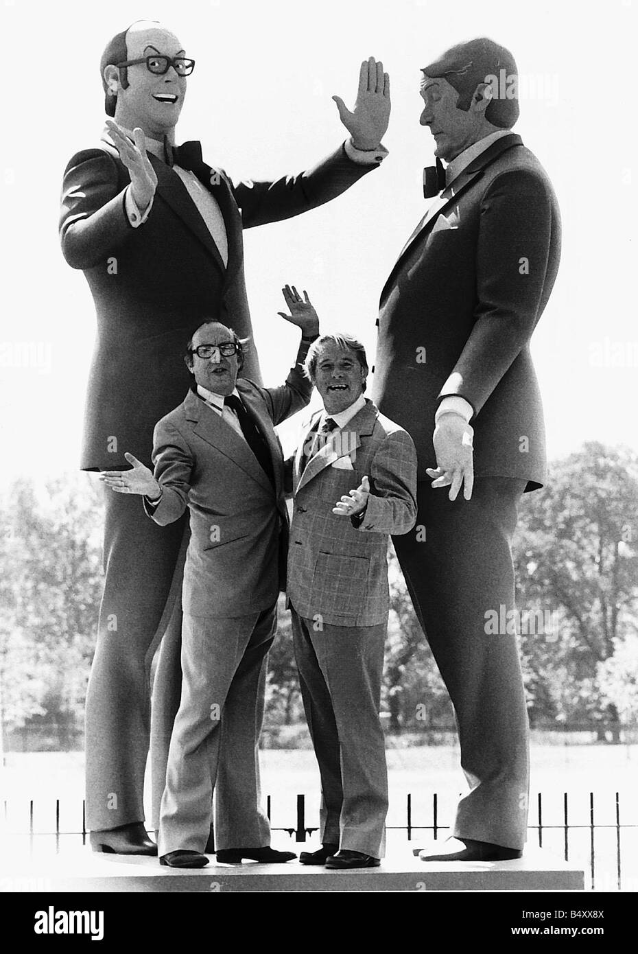 Morecambe and Wise Comedians Eric Morecambe and Ernie Wise Stock Photo ...