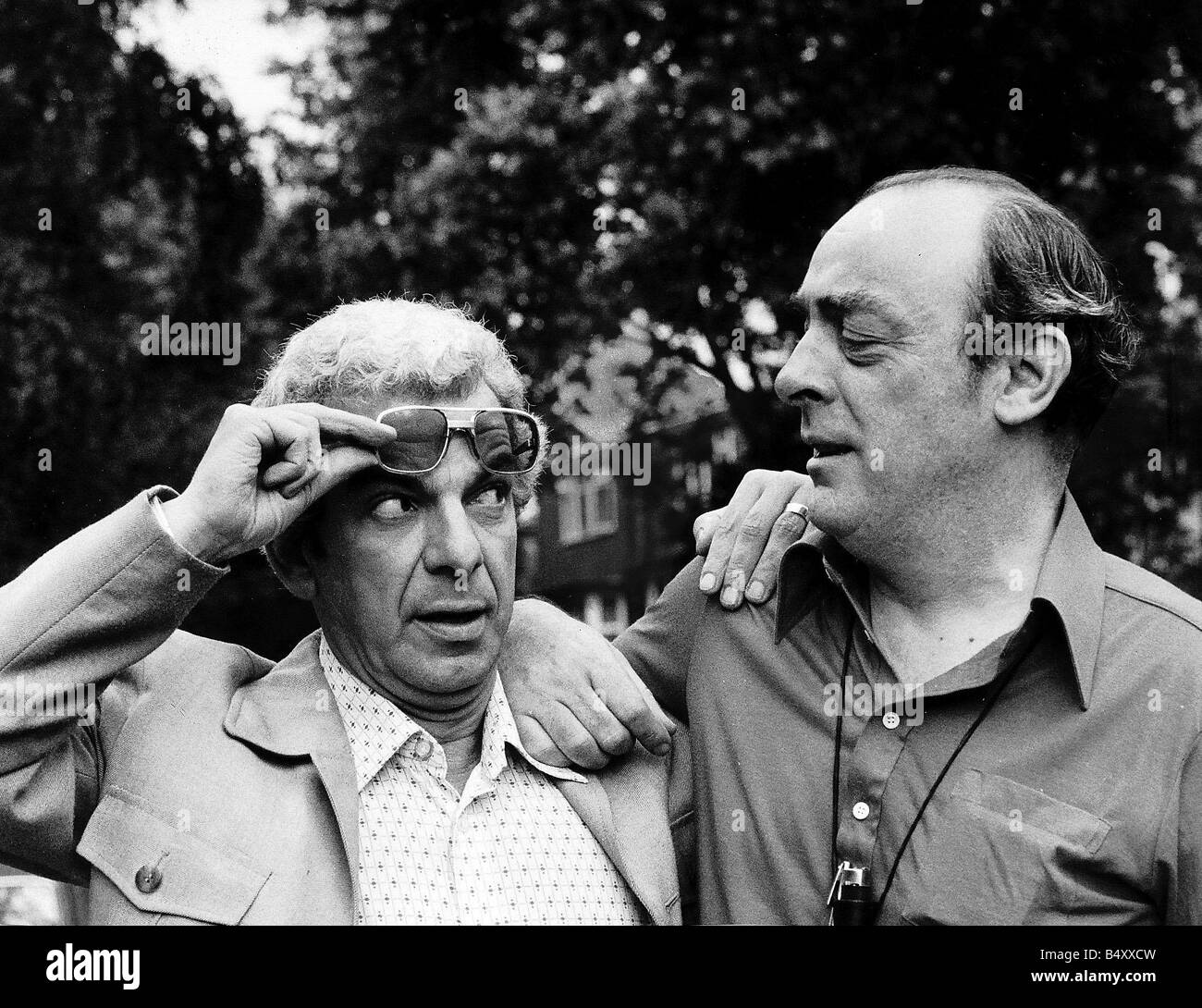 Barry Cryer Comedian and Writer with fellow scriptwriter John Junkin ...