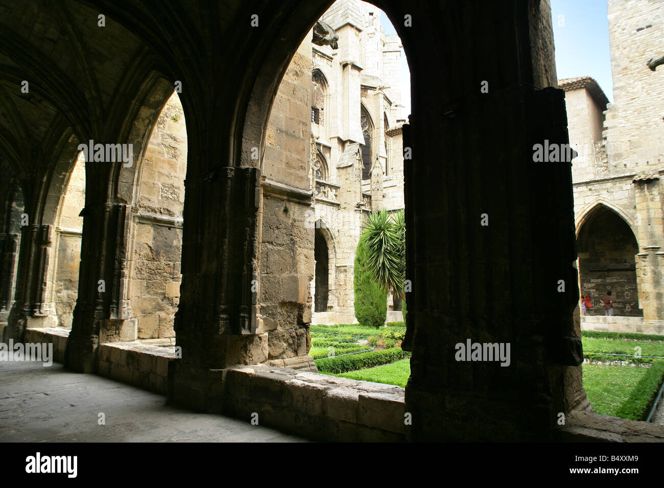 Interior of church corridor Stock Photo - Alamy