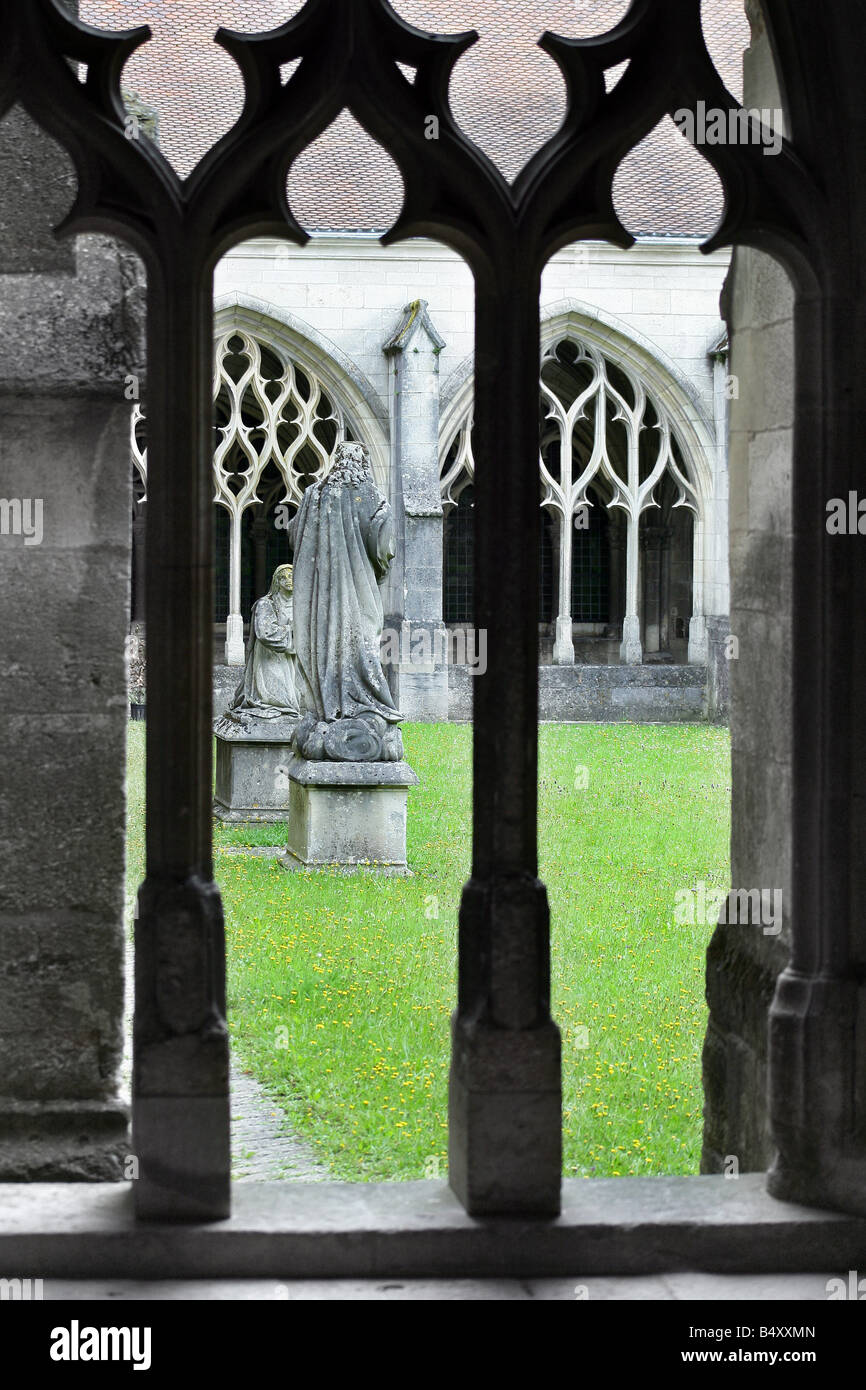 Cloister of a church Stock Photo - Alamy