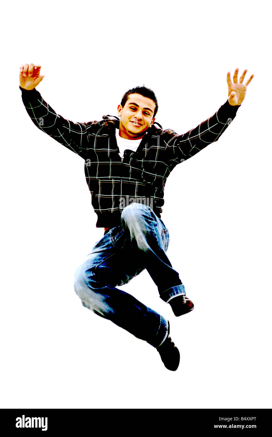 Indoor shot smiling man Cut Out Stock Images & Pictures - Alamy