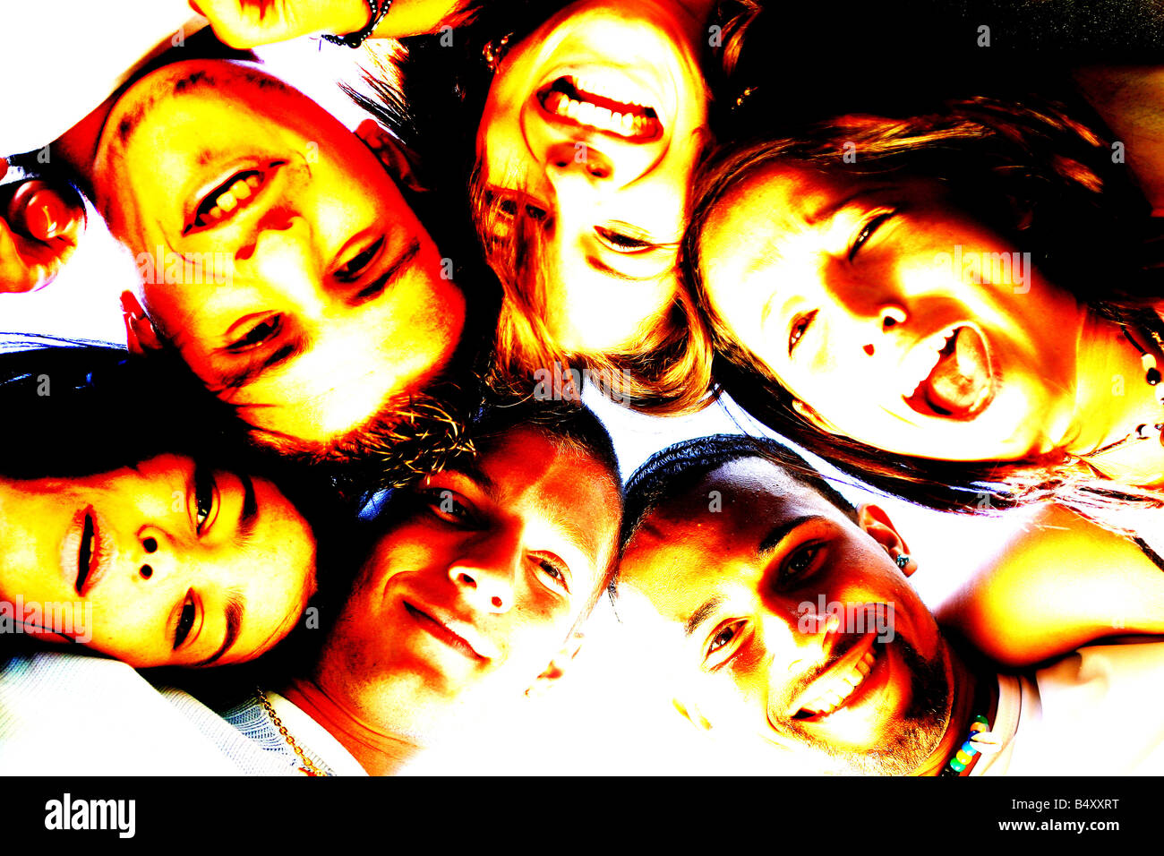 Friends smiling, portrait Stock Photo - Alamy