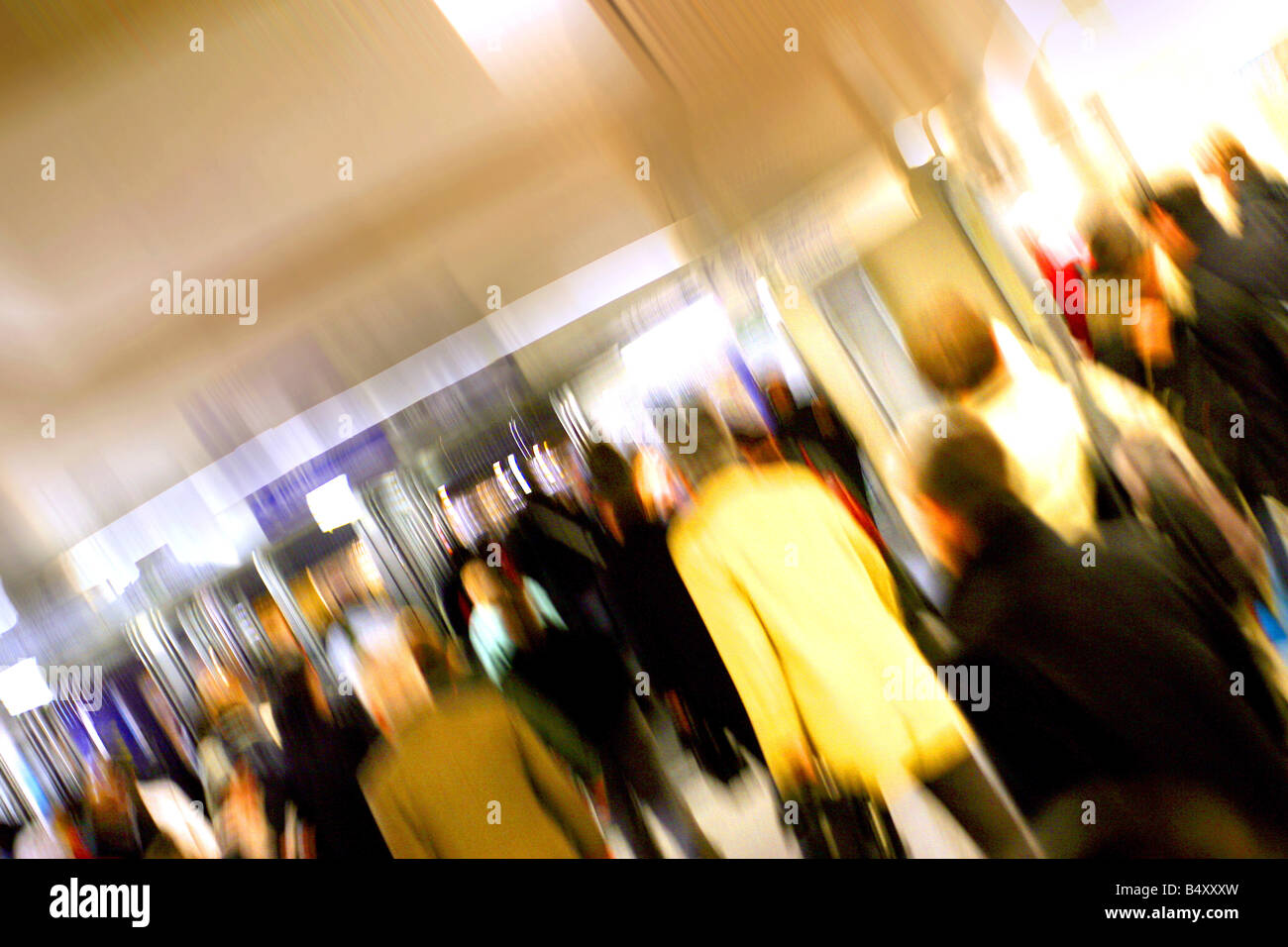 Commuters walking in subway Stock Photo - Alamy
