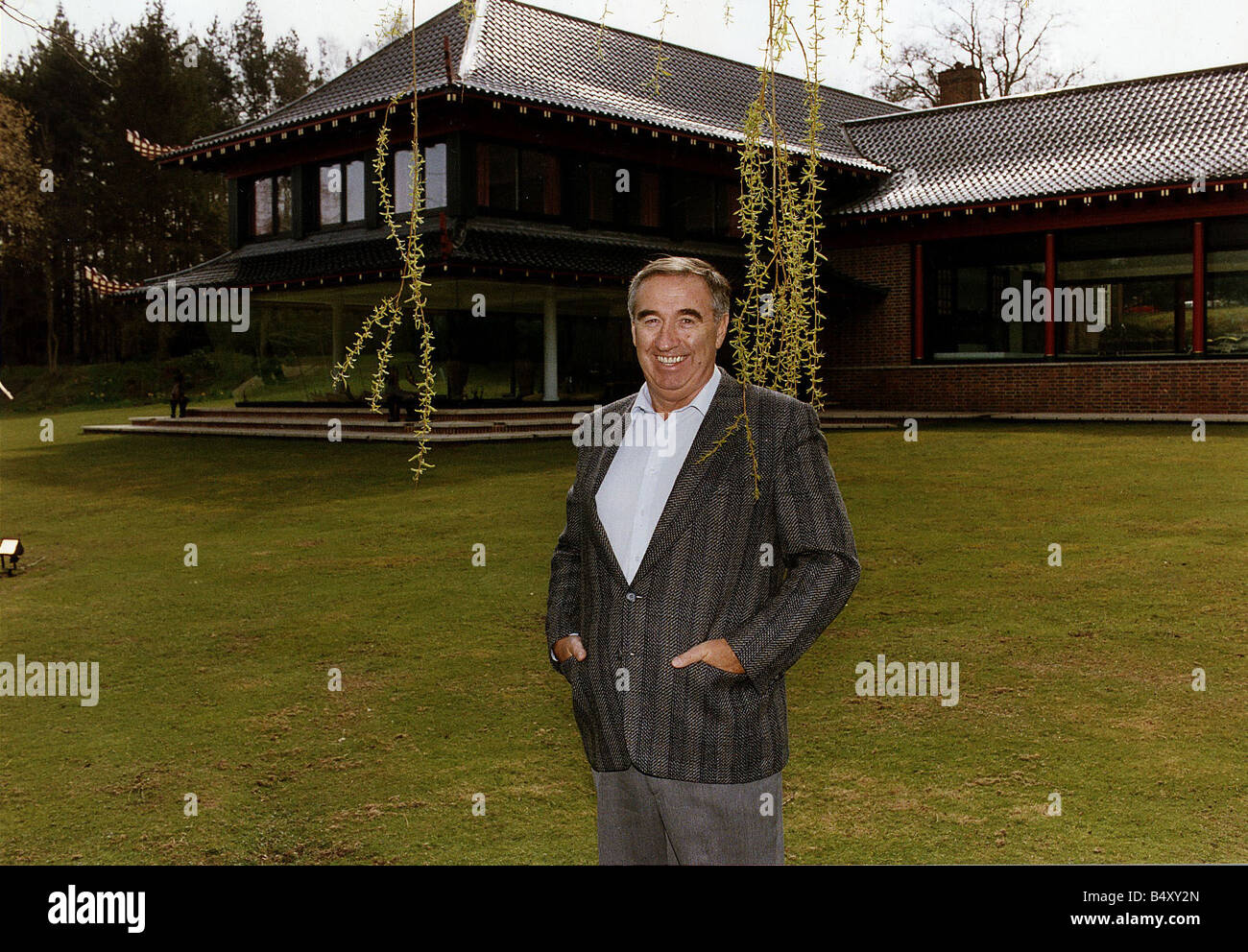Bernard Matthews food giant outside his japanese style home in Norfolk ...