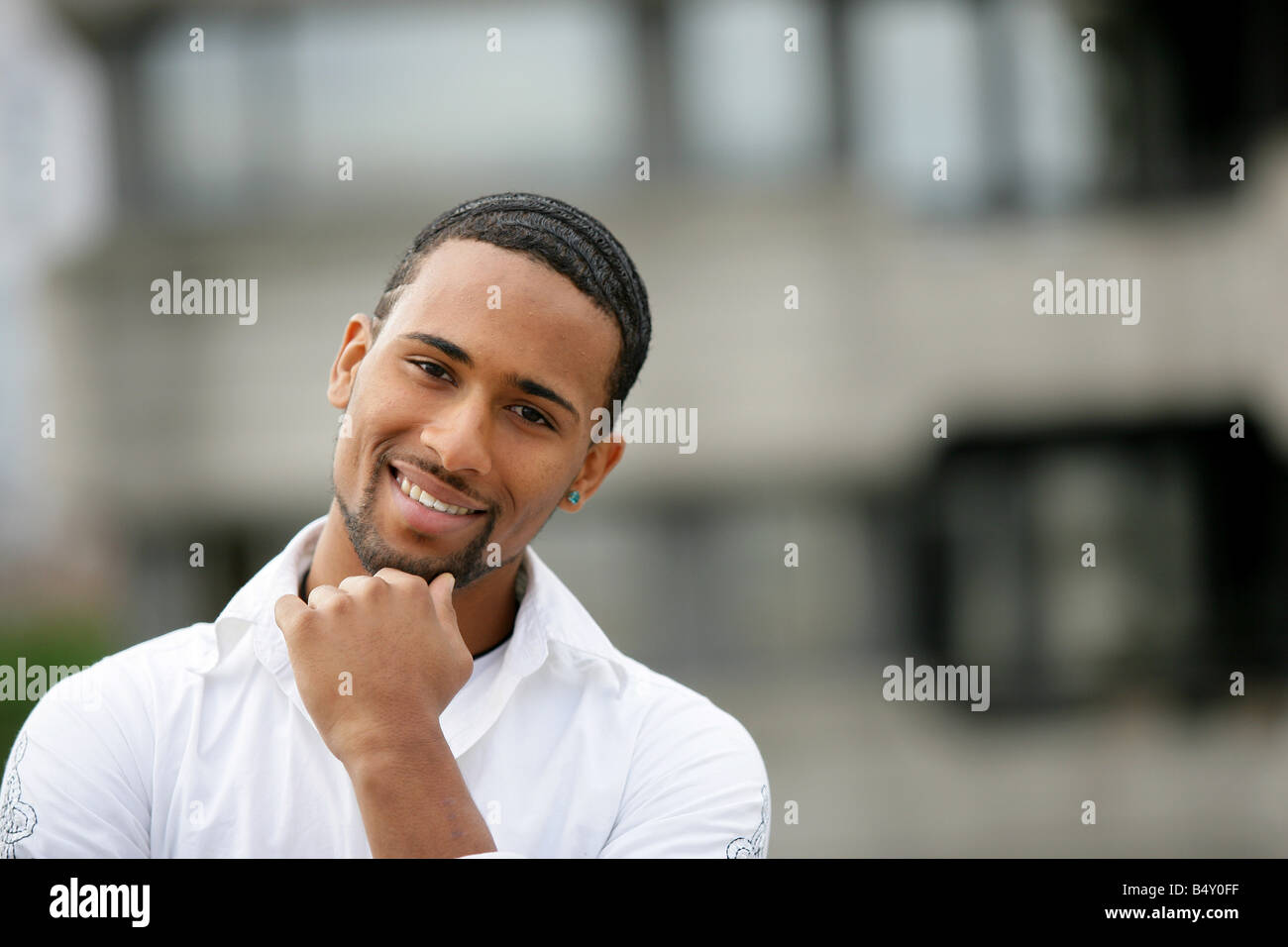 Young man smiling, portrait Stock Photo - Alamy