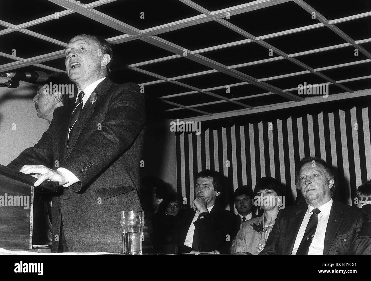 Neil Kinnock makes his speech at Barnsley s Miners Gala Arthur Scargill ...