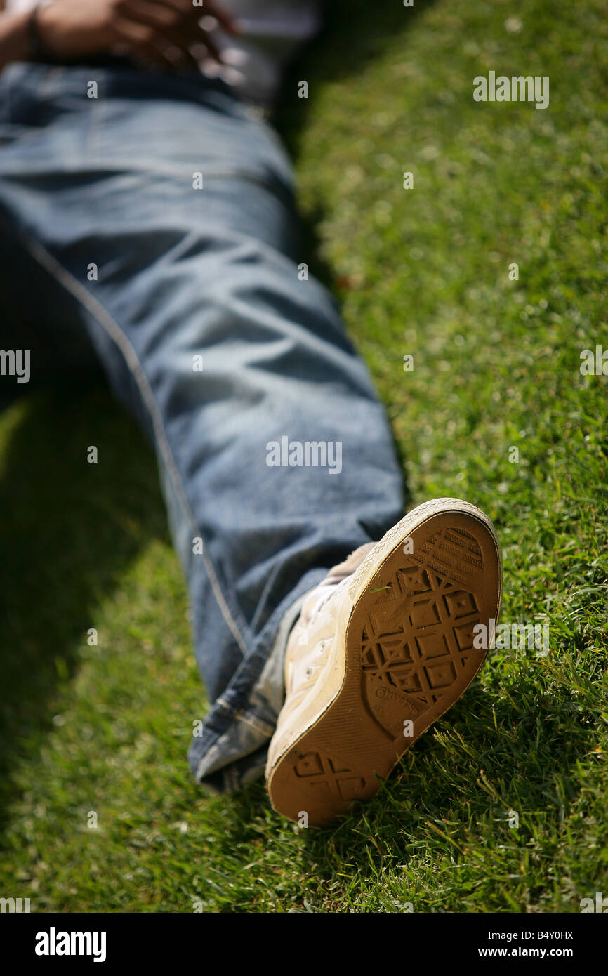 Human leg, close-up Stock Photo - Alamy
