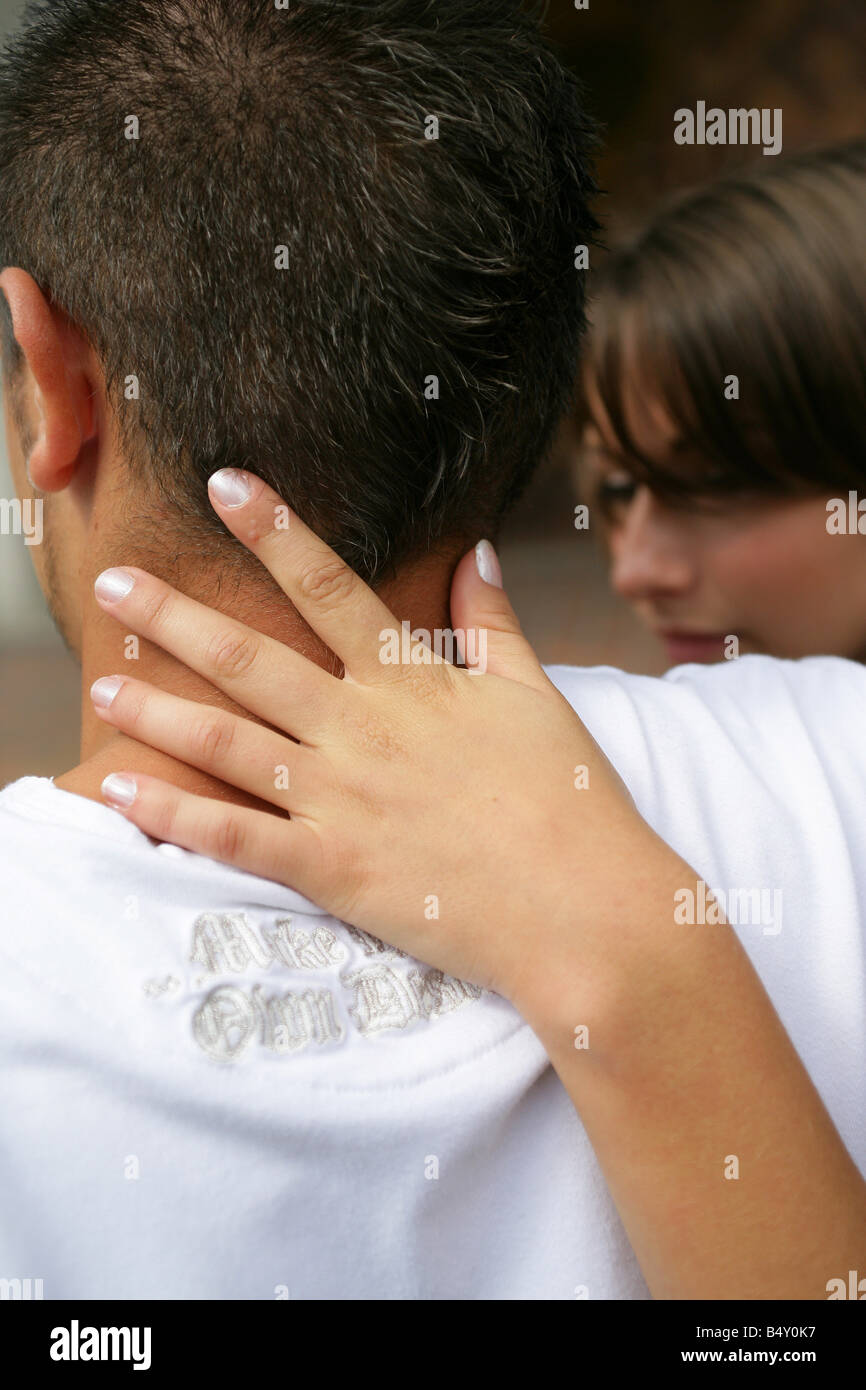 Young couple, rear view Stock Photo - Alamy