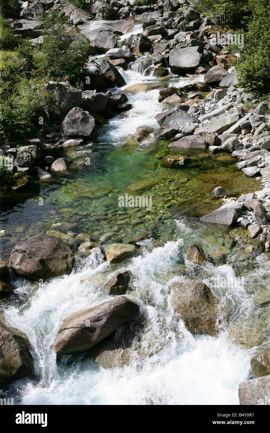 Elevated view of a stream Stock Photo - Alamy