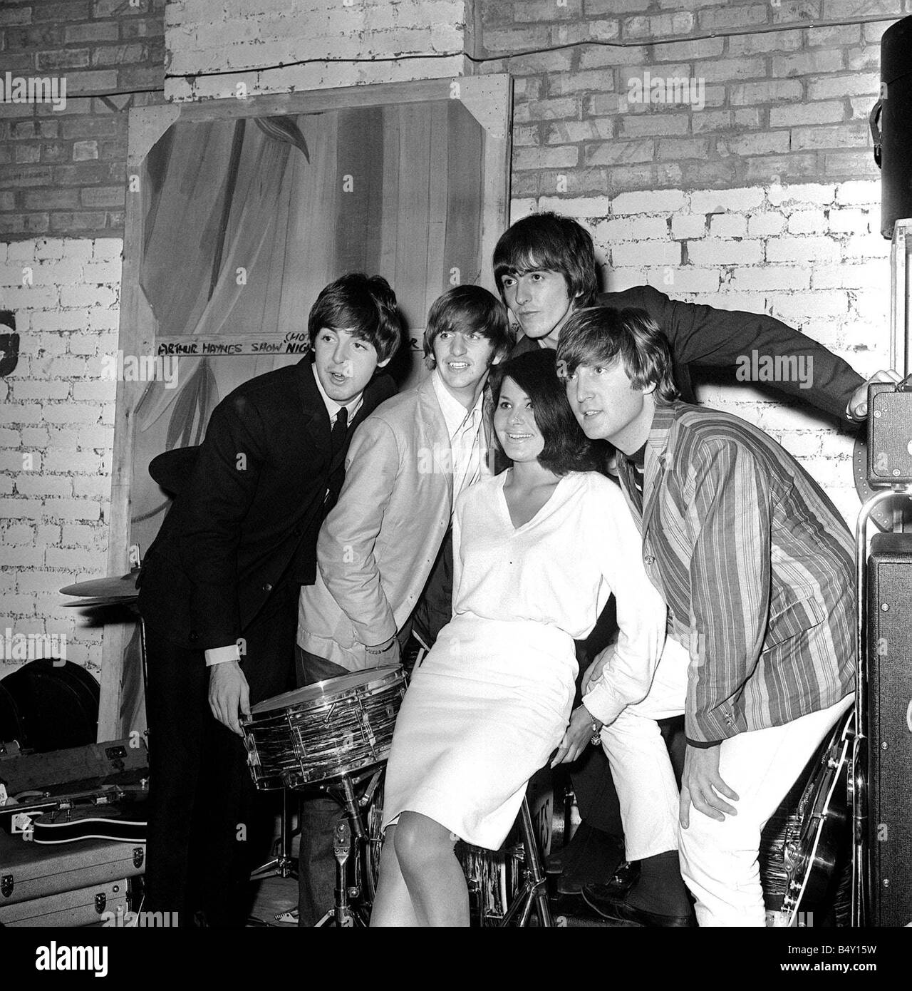 Pop Group The Beatles August 1964 Paul McCartney Ringo Starr John ...