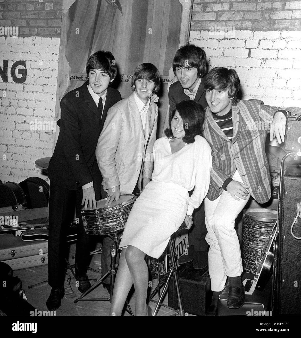 Pop Group The Beatles August 1964 Paul McCartney Ringo Starr John ...