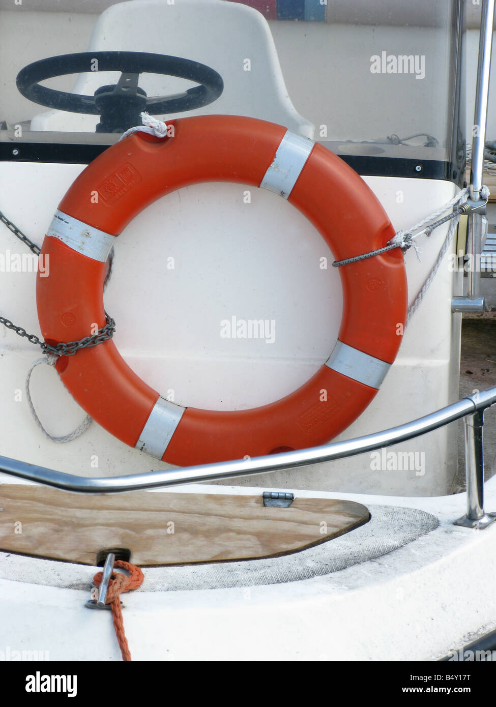Life belt boat hi-res stock photography and images - Alamy
