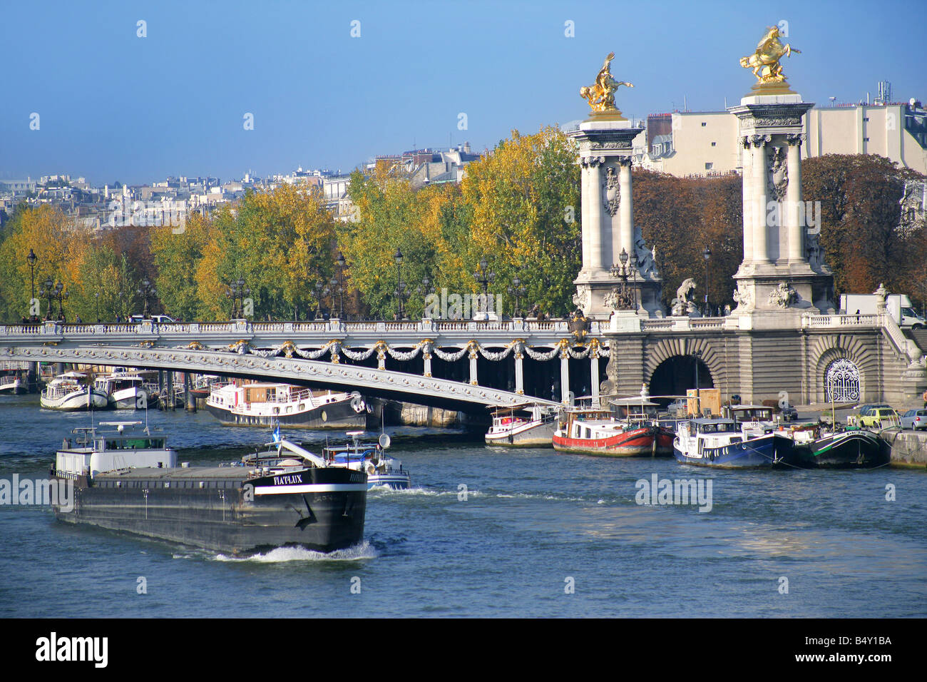 bridge Alexandre III Stock Photo - Alamy