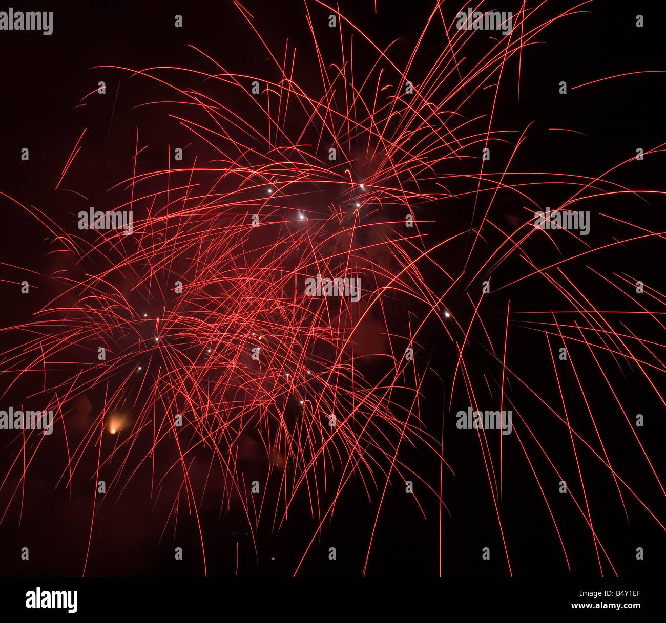 fireworks display at night Stock Photo - Alamy