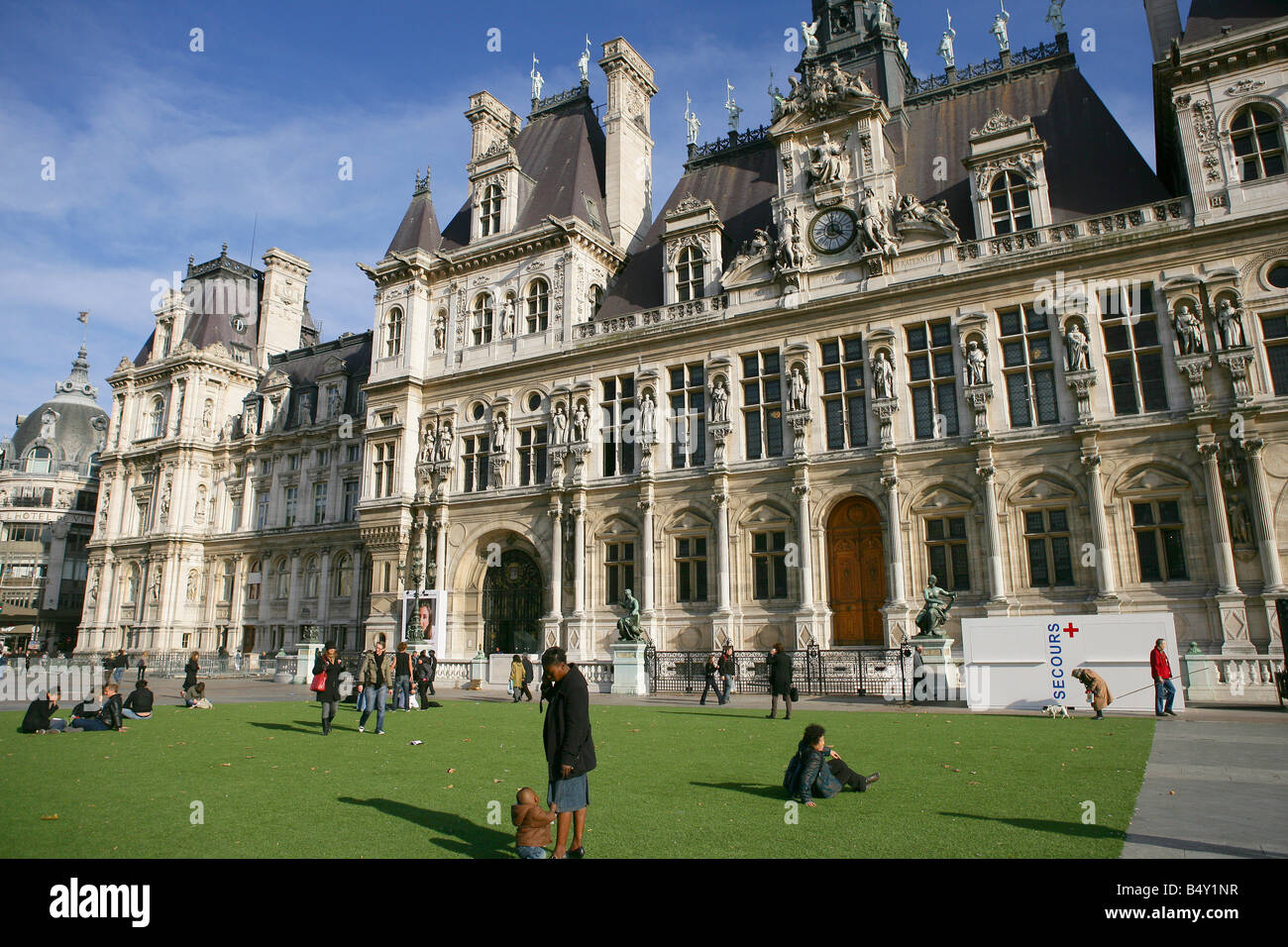City hall of Paris Stock Photo - Alamy