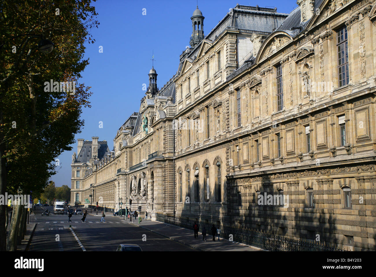 facades of the Louvre museum Stock Photo - Alamy