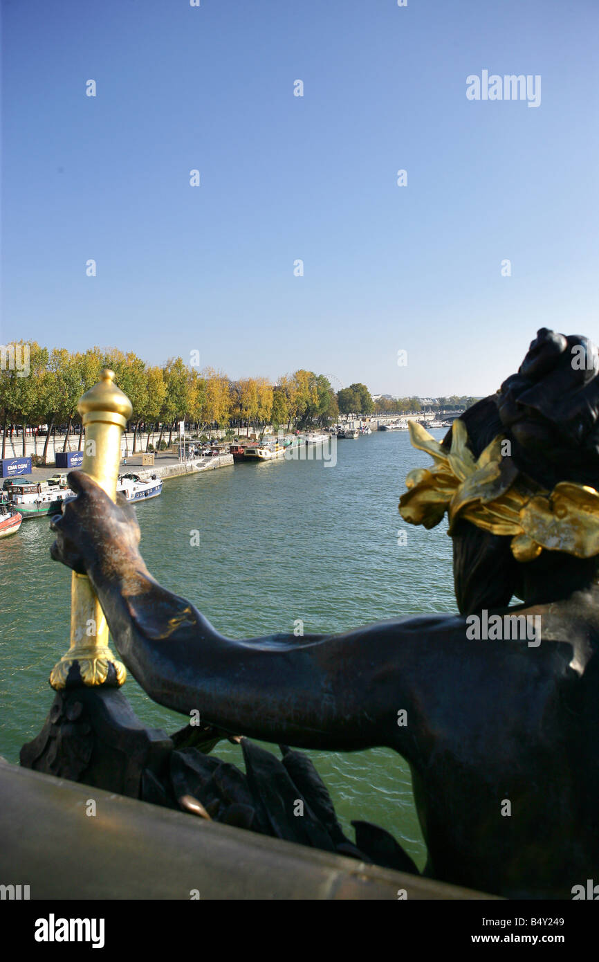 Bridge Alexander III Stock Photo - Alamy