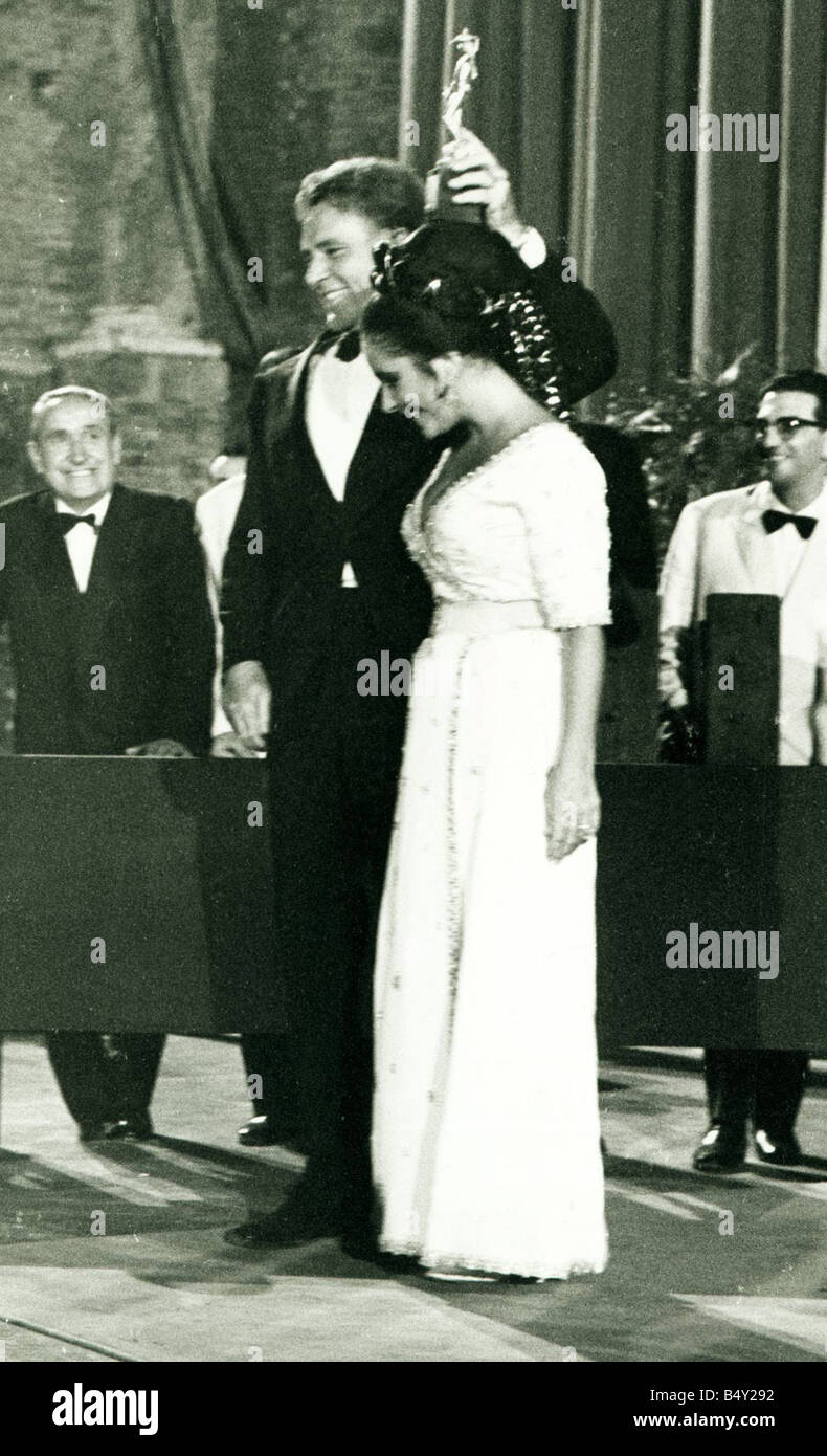 Elizabeth Taylor and Richard Taylor at the Italian Oscars at Taormina ...