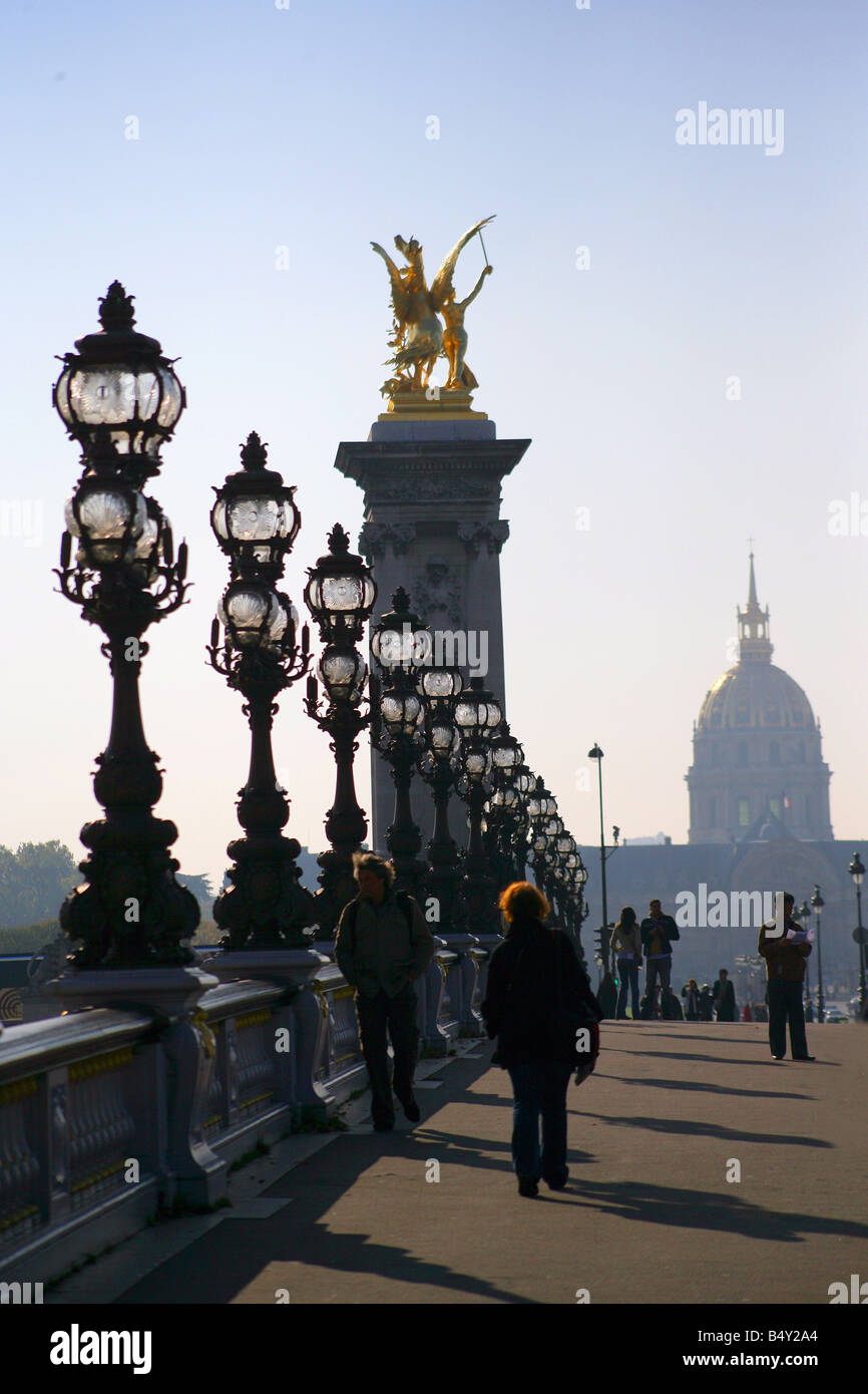 Alexandre III bridge Stock Photo - Alamy