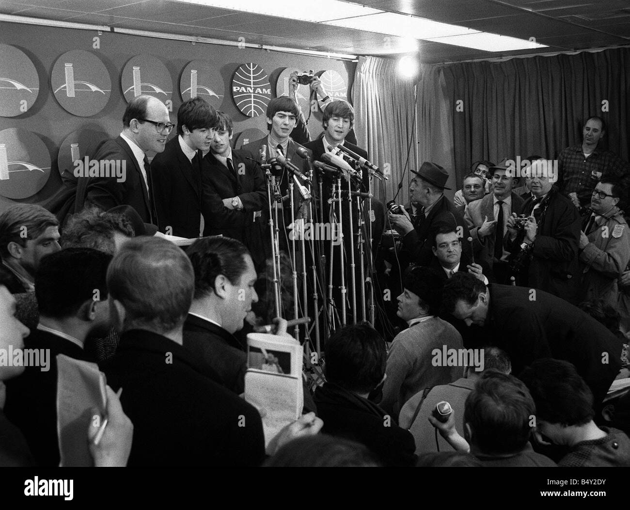 Pop Group The Beatles February 1964 John Lennon Paul McCartney Ringo ...