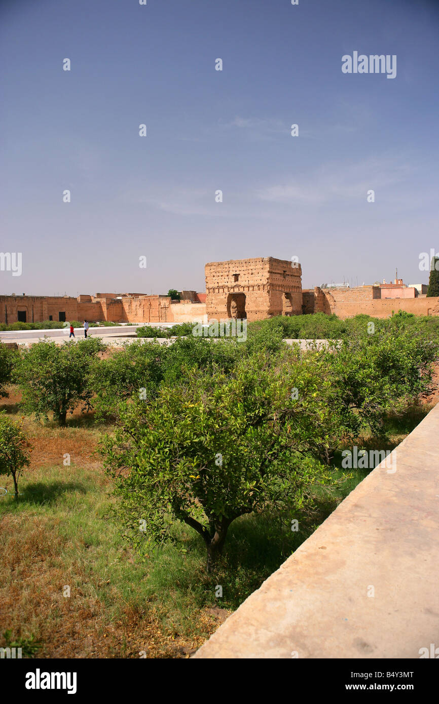 El Badii palace Stock Photo - Alamy