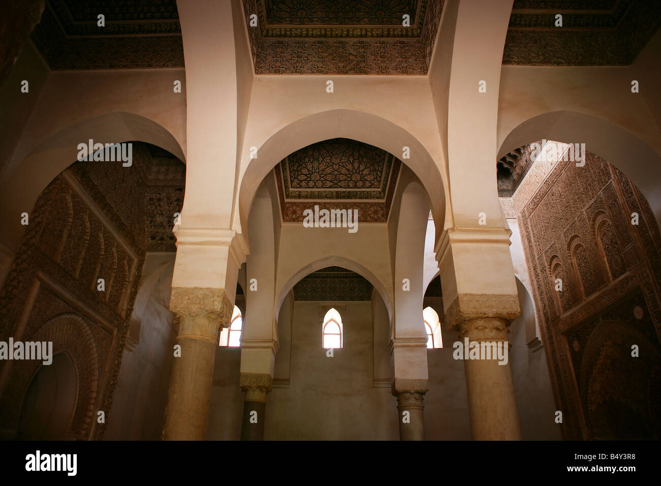 Interior of a Moroccan monument Stock Photo - Alamy
