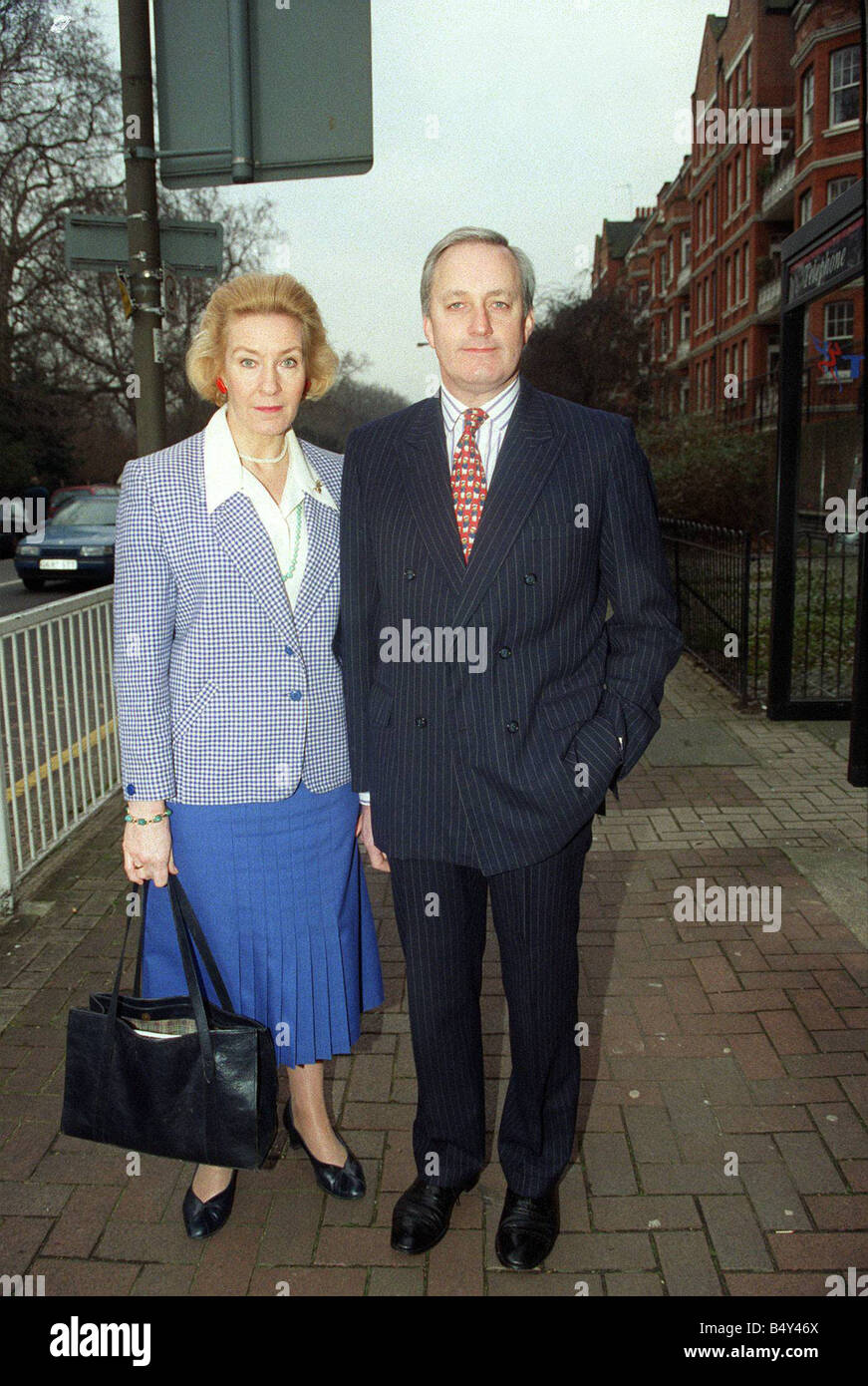 Neil Hamilton MP January 98 With his wife Stock Photo - Alamy