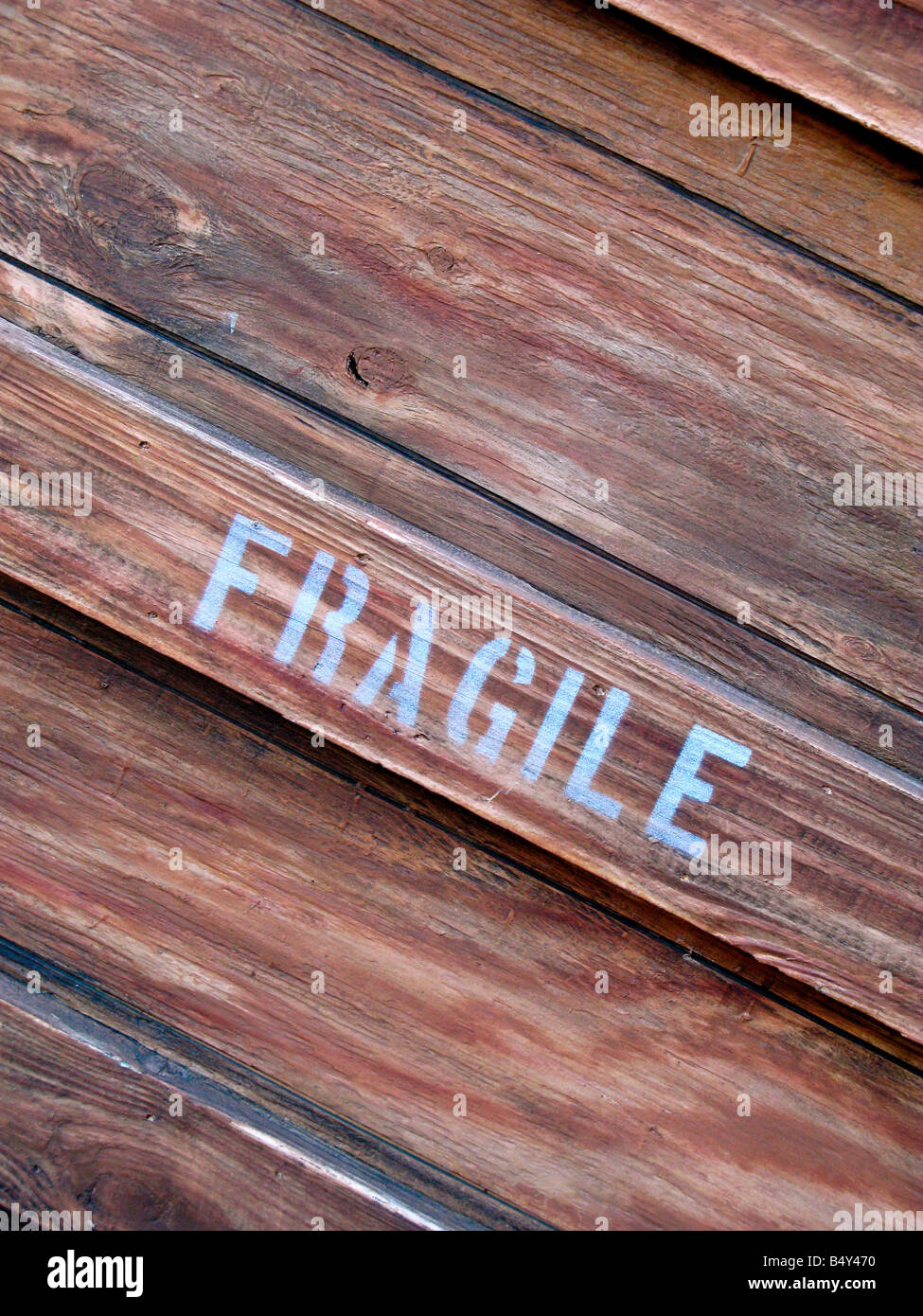 wooden box, fragile Stock Photo - Alamy