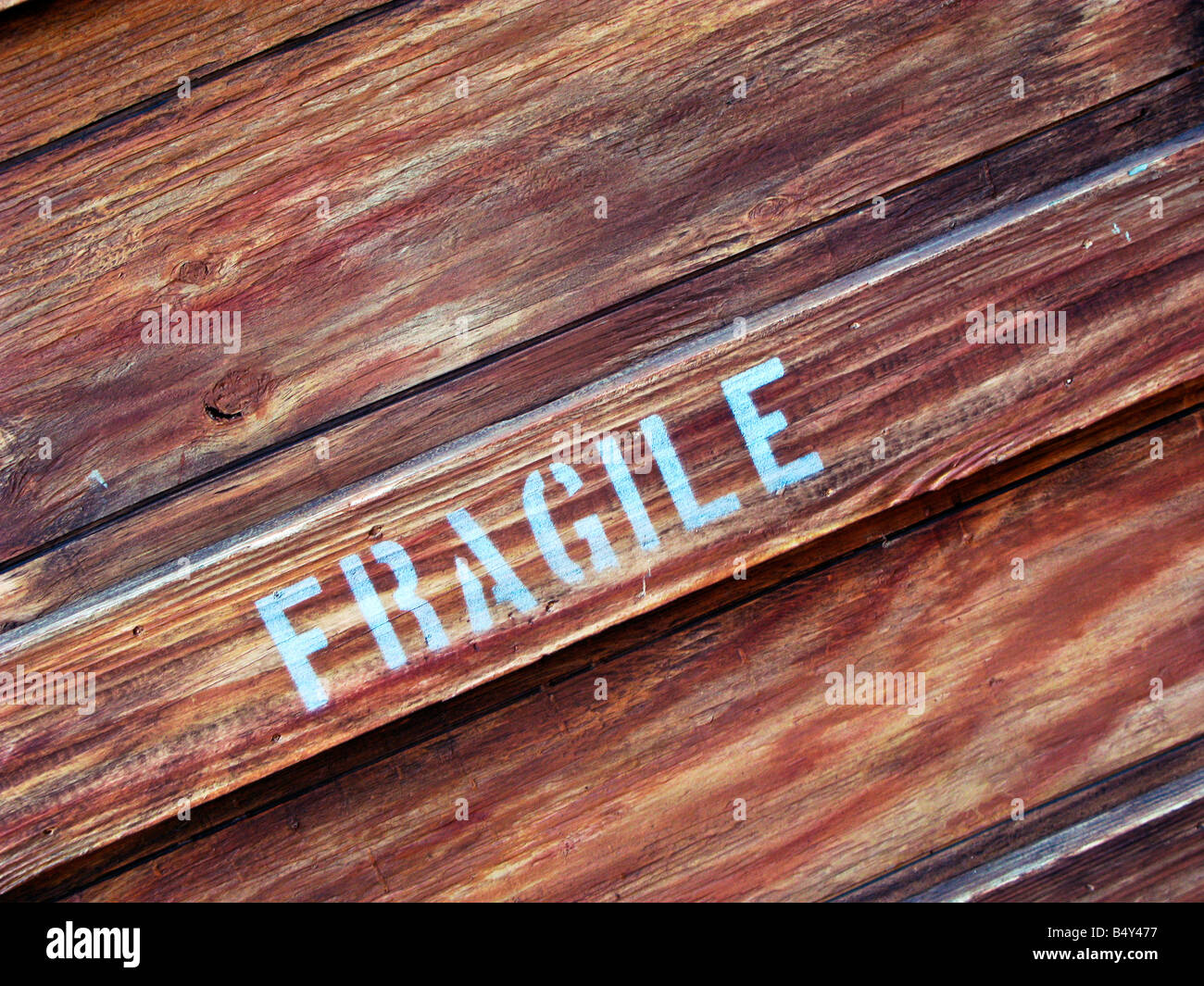 wooden box, fragile Stock Photo - Alamy