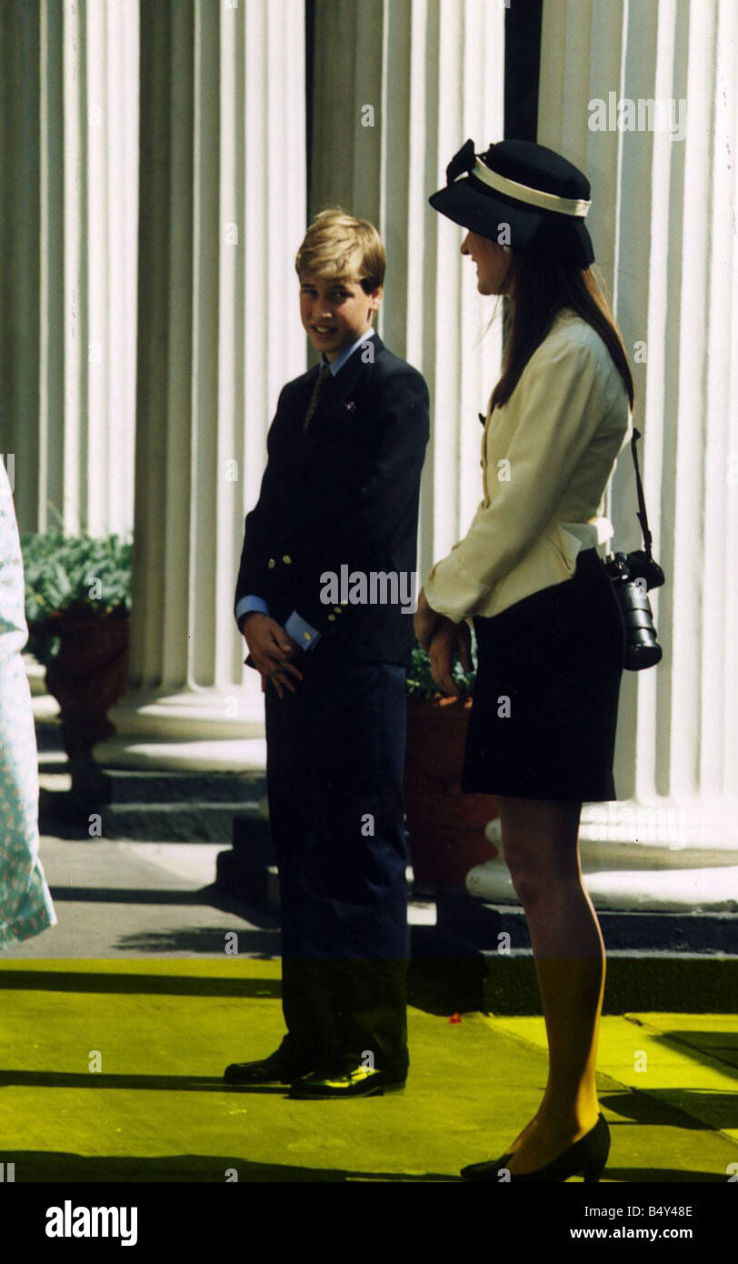 Prince William standing next to a young lady Stock Photo - Alamy