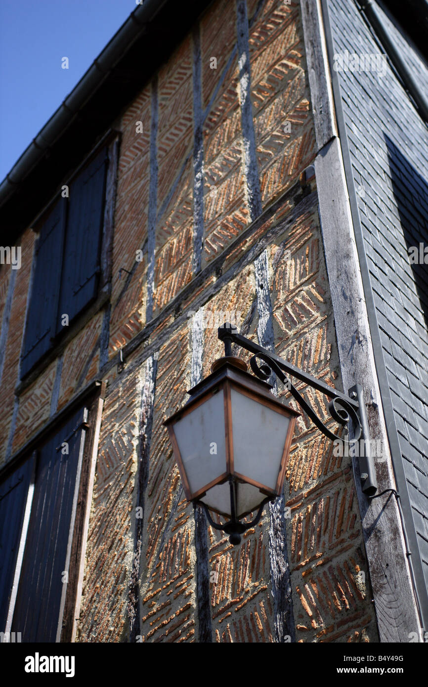 old house facade with streetlight Stock Photo - Alamy
