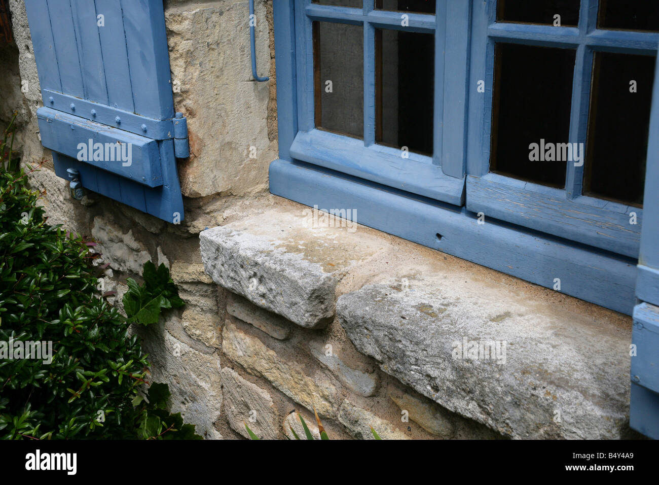 window edge of an old stone house Stock Photo - Alamy