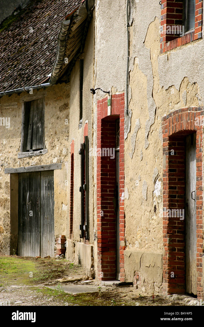 facade of a countryside old house Stock Photo - Alamy