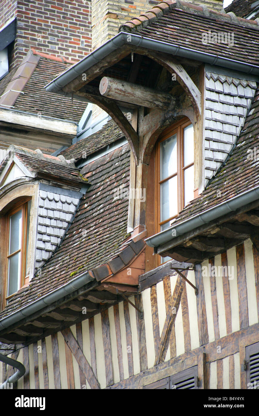 facades of houses with half-timbering Stock Photo - Alamy