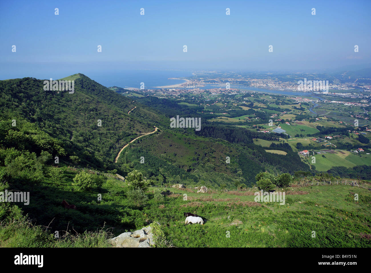 general overview of Basque Country Stock Photo - Alamy