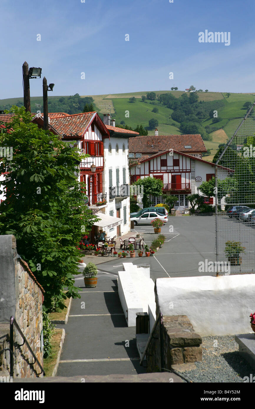 small square with houses Stock Photo - Alamy