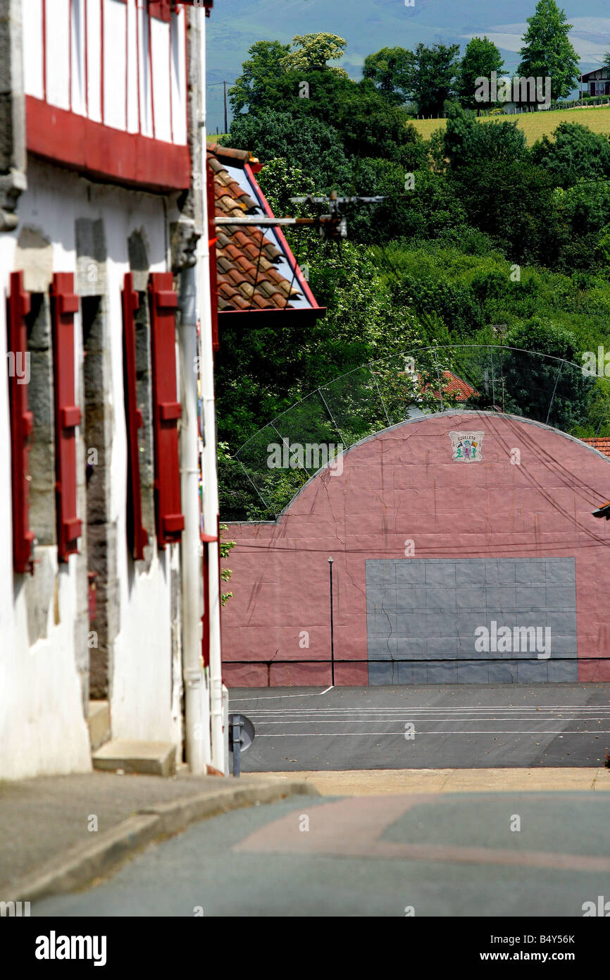 basque pelota wall Stock Photo - Alamy
