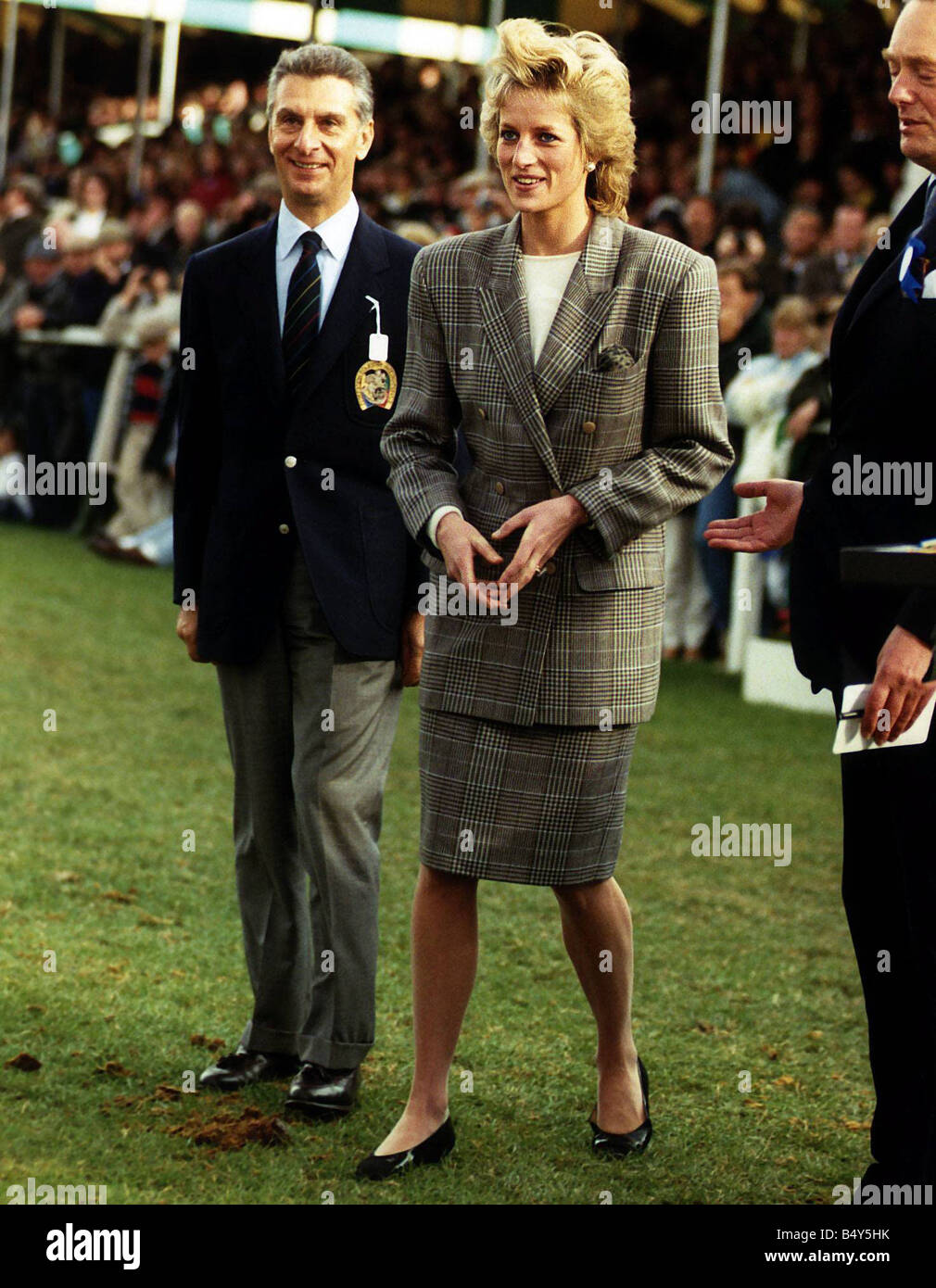 Princess Diana at Burghley Horse trials Stock Photo - Alamy