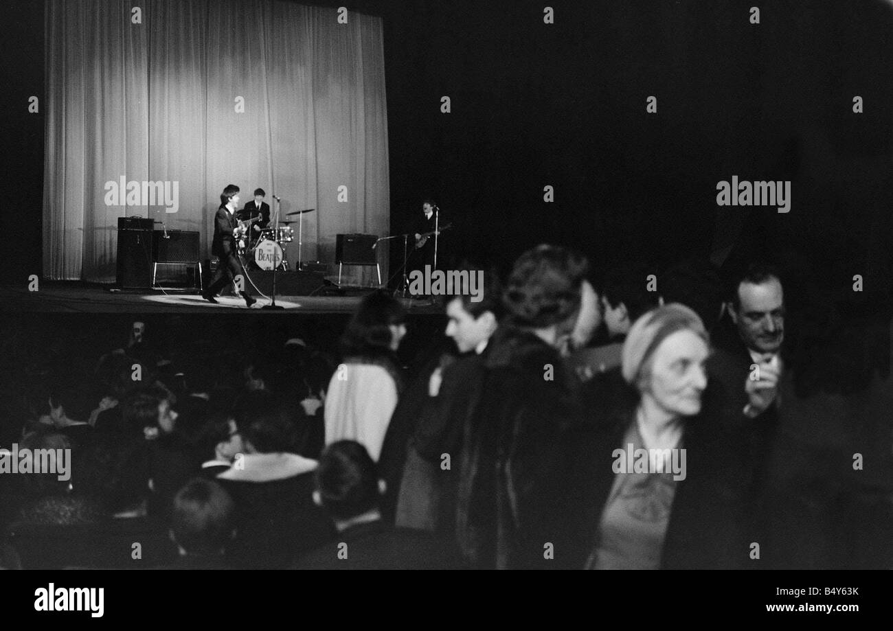 Beatles files 1964 Audience leave during Beatles concert in Paris 1964 ...